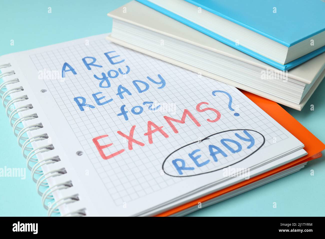 Concept of exams and tests, close up Stock Photo - Alamy