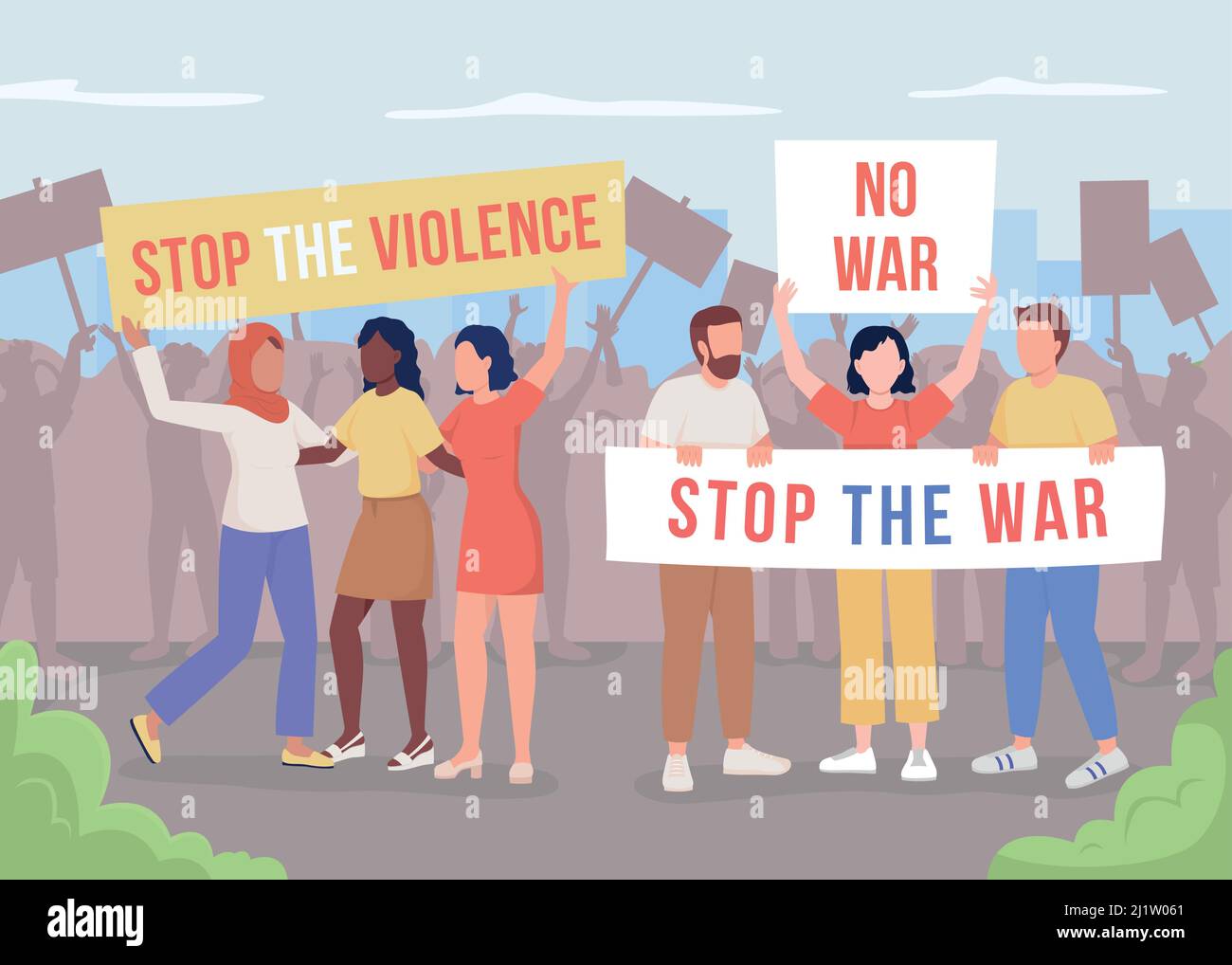 Anti war cartoon Stock Vector Images - Alamy