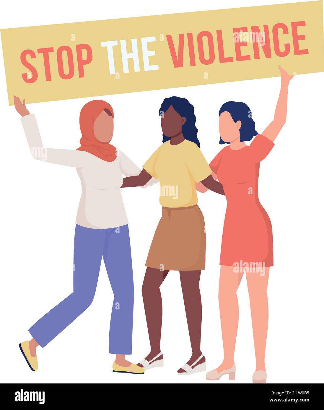 Stop the war protest march Stock Vector Images - Alamy