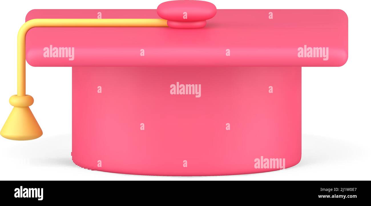 Graduation cap yellow tassel Stock Vector Images - Alamy