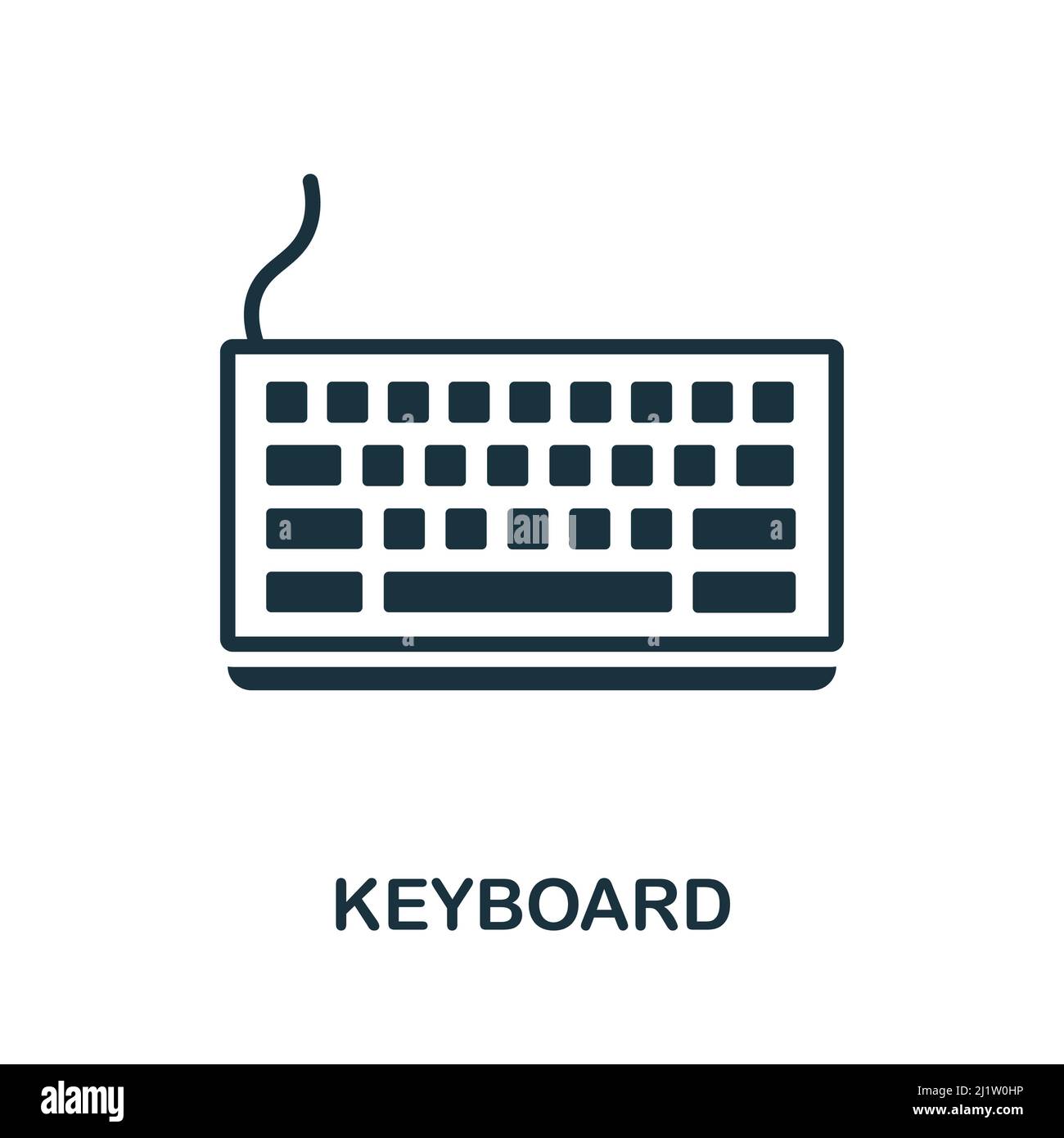 Simple Keyboard Vector