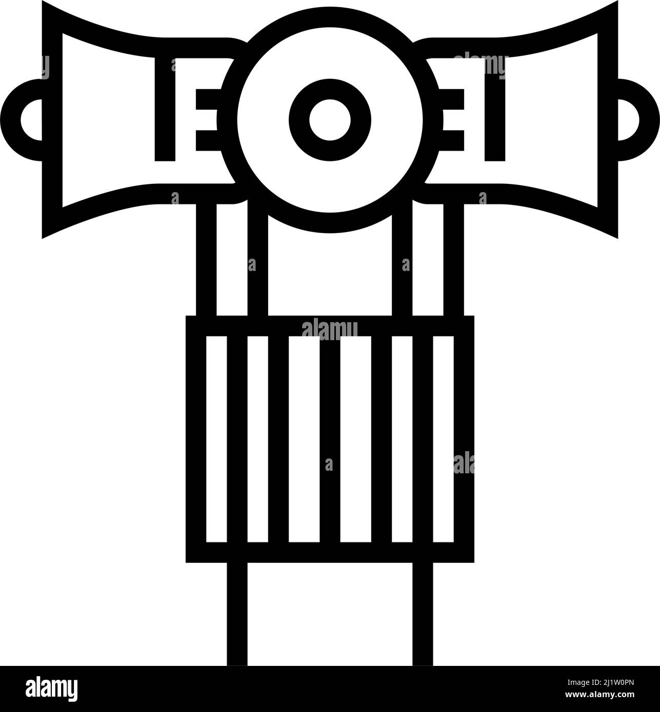 siren emergency equipment line icon vector illustration Stock Vector ...