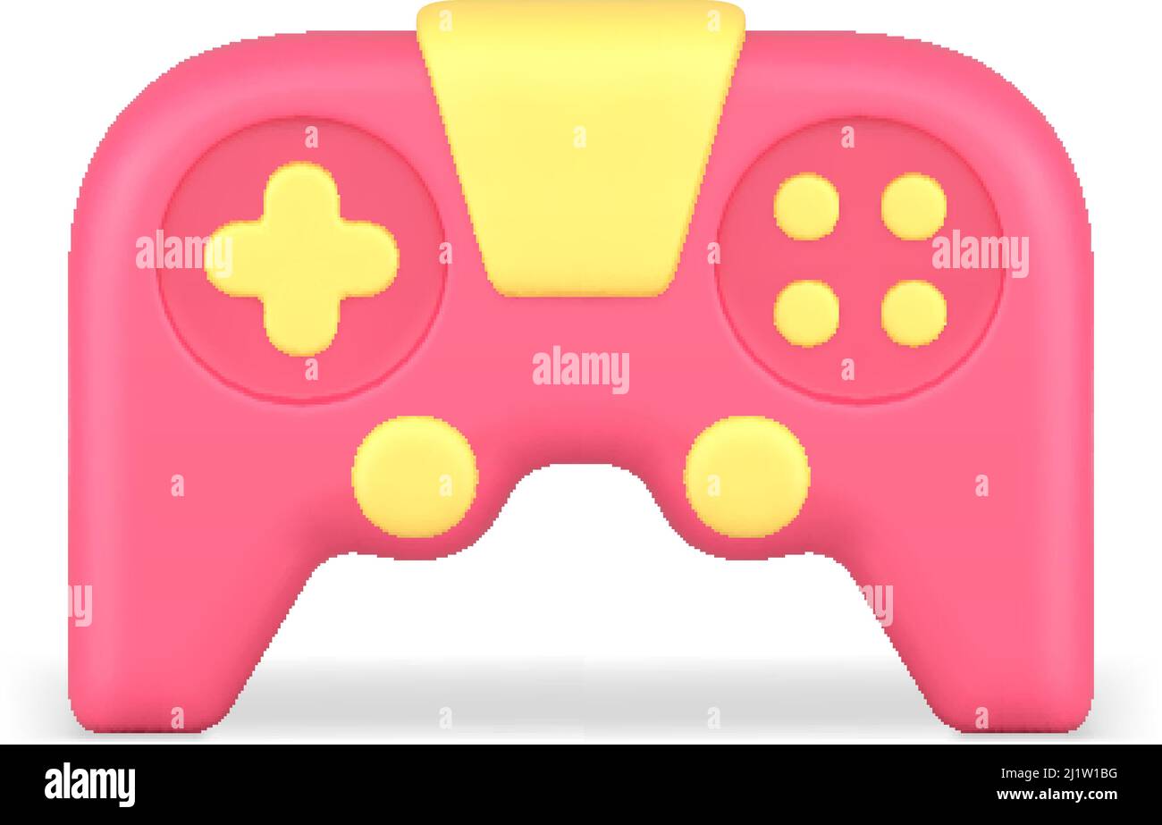 Realistic 3d icon gaming joystick with buttons for cyberspace ...