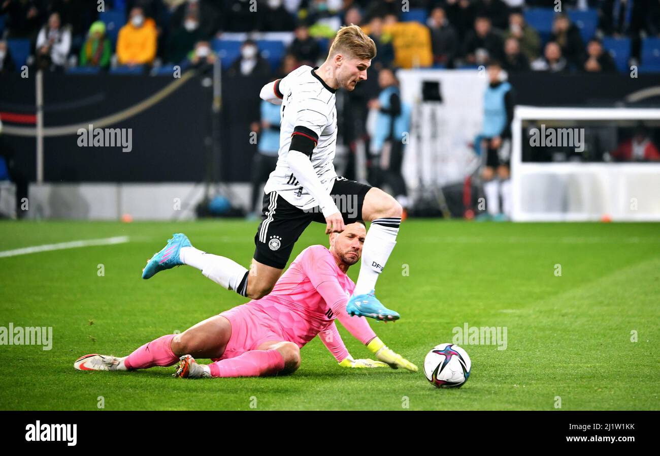 Friendly match, PreZero Arena Sinsheim: Germany vs Israel; Timo Werner ...