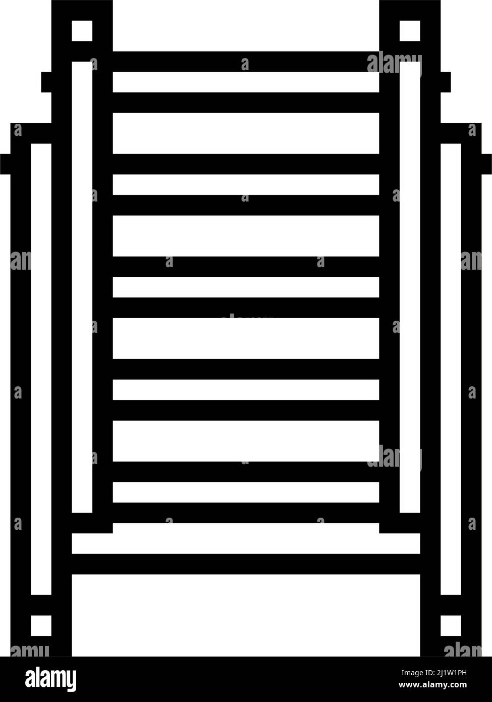 ladder equipment line icon vector illustration Stock Vector Image & Art ...