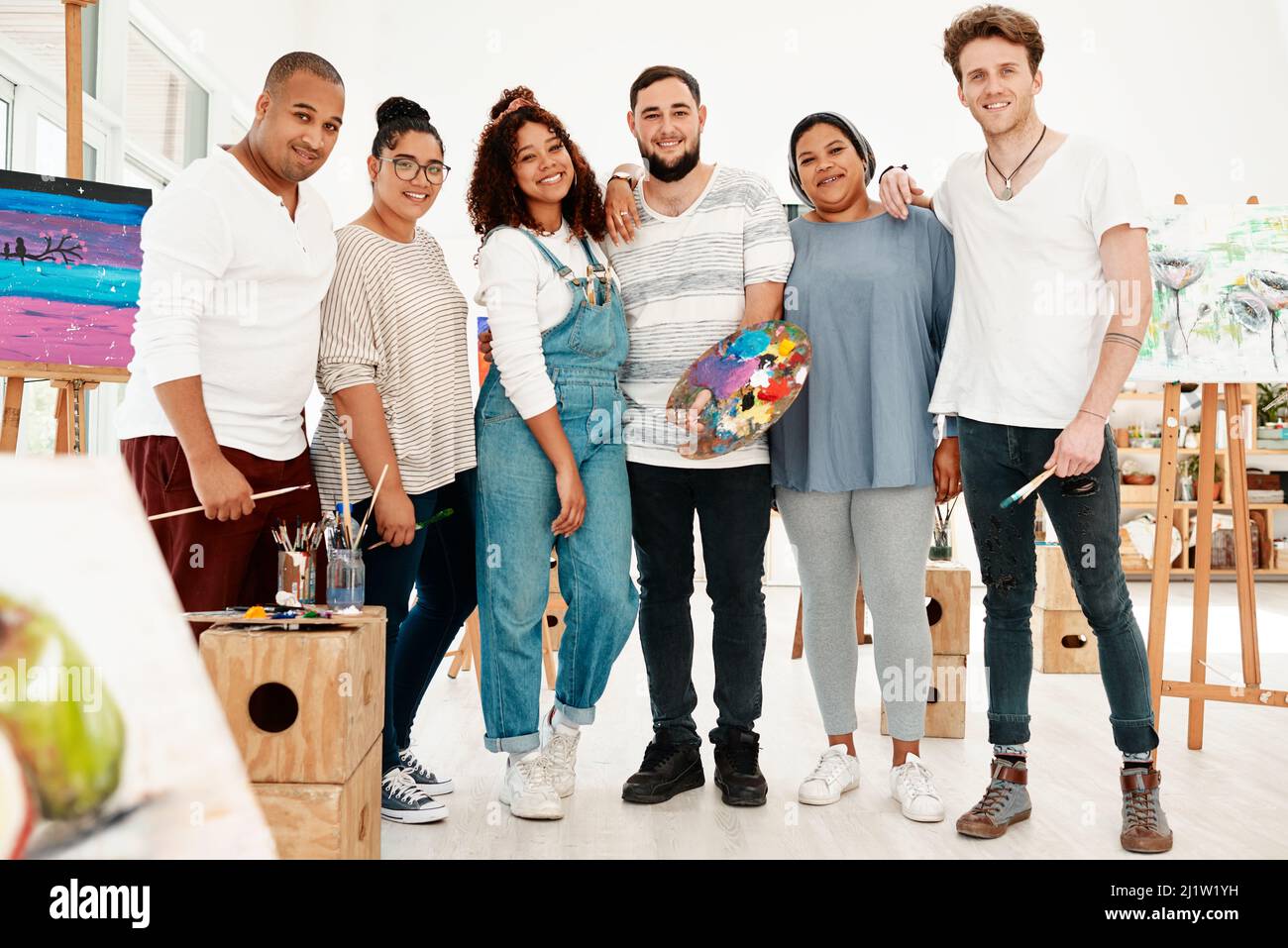 With friends like these, who needs anything else. Full length shot of a ...