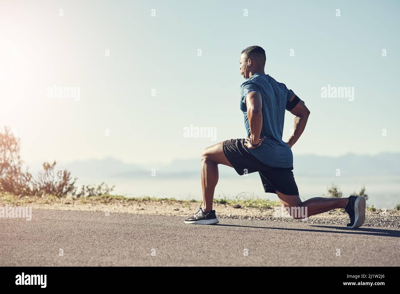 Young man lunges legs hi-res stock photography and images - Alamy