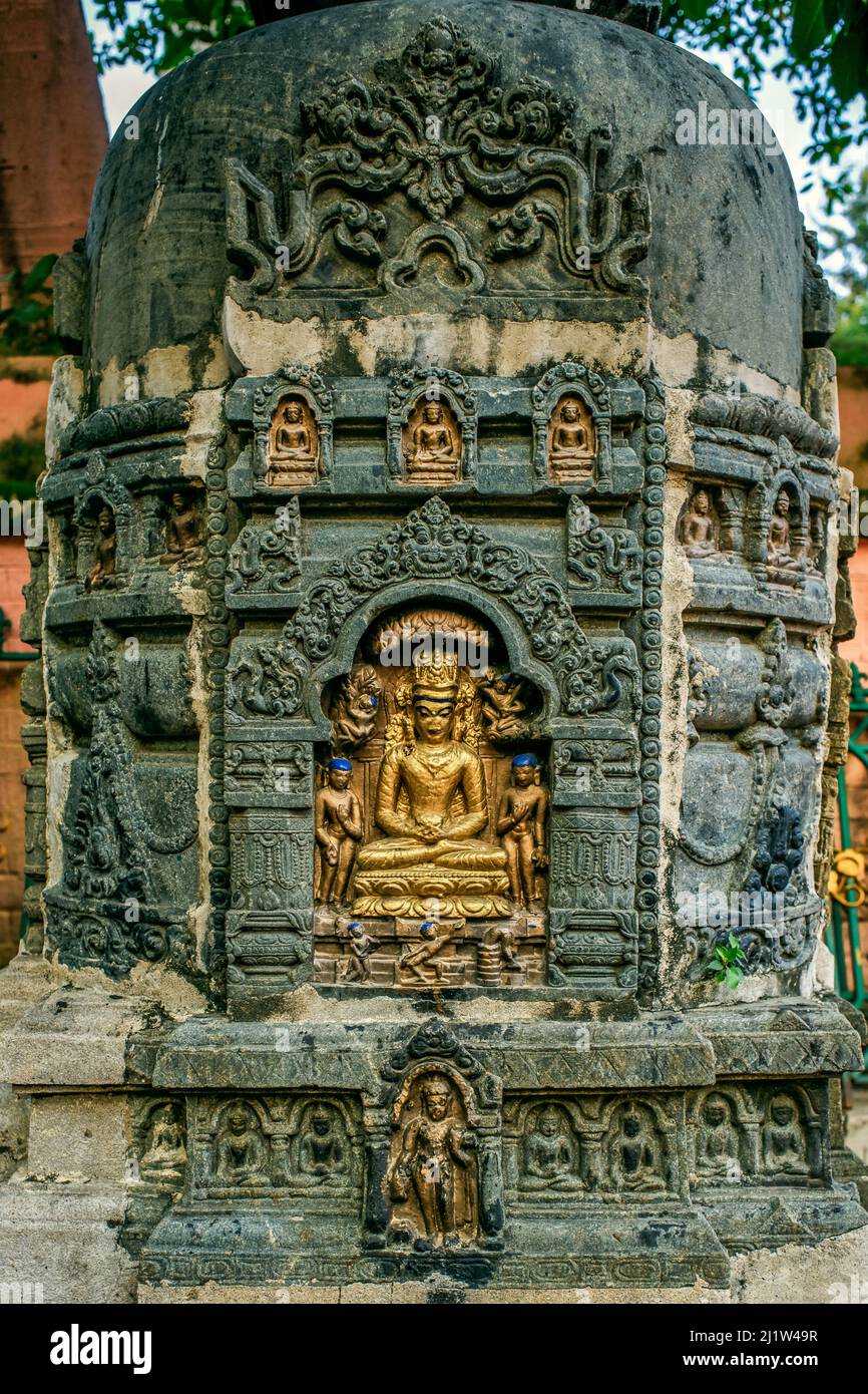 UNesco World Heritage Mahabodhi temple BODHGAYA-BIHAR INDIA Stock Photo ...
