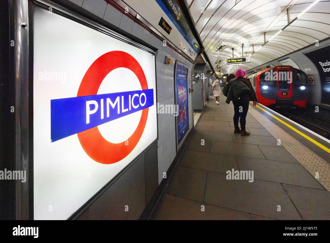 Train station london sign hi-res stock photography and images - Alamy