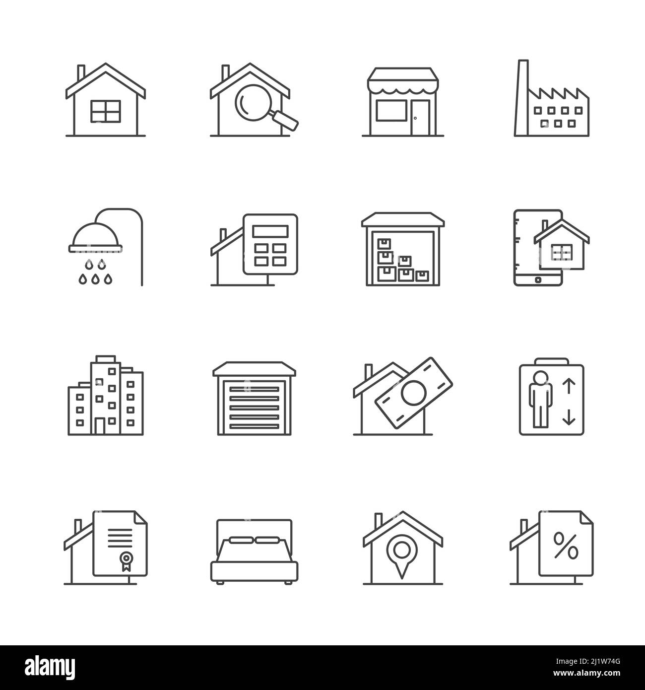 Bathroom line building Stock Vector Images - Alamy