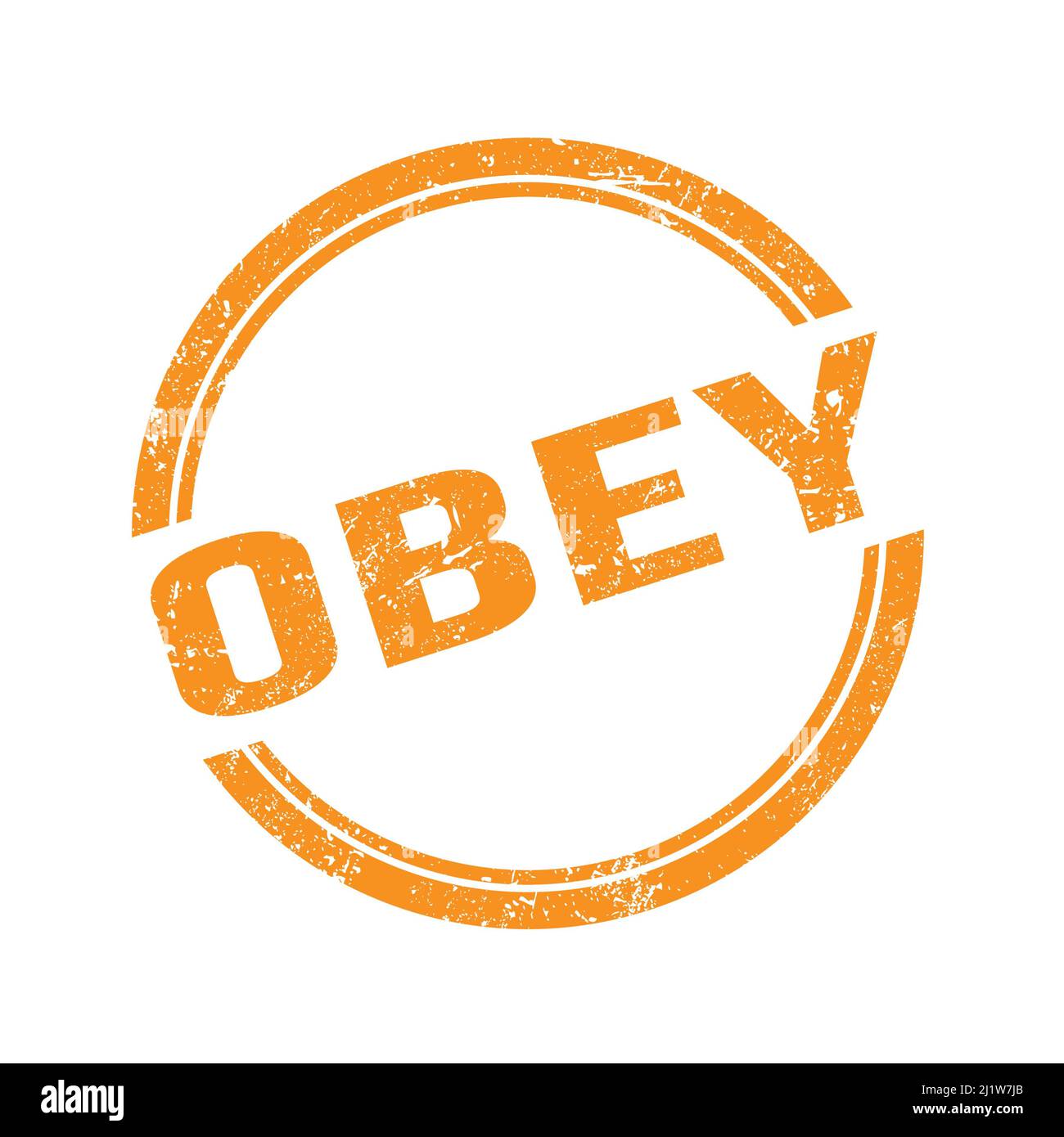 Obey word Cut Out Stock Images & Pictures - Alamy