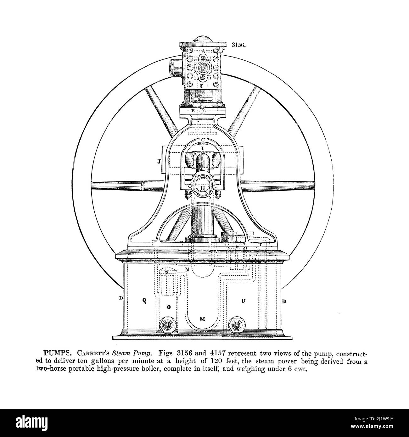 Steam powered water pump Cut Out Stock Images & Pictures - Alamy
