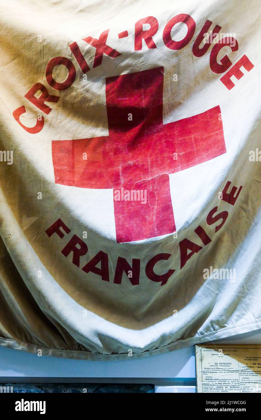 Red Cross Helmet, Museum of Dynamo Operation, Dunkirk, Nord, Hauts-de ...