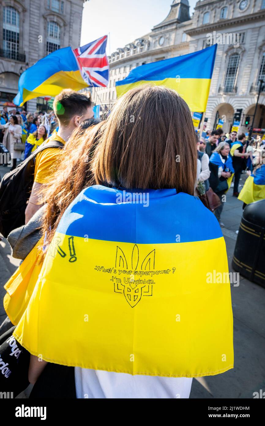 Thousands march in solidarity against the war in Ukraine. 'London ...