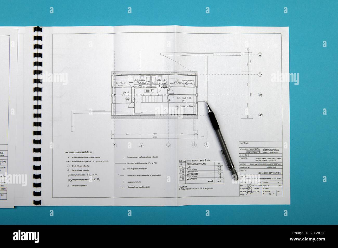 Structural details drawing. Close up view. Architectural or engineering ...