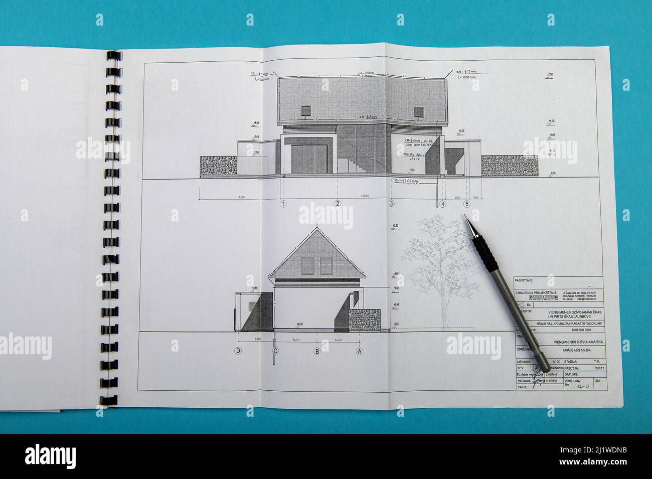 Structural details drawing. Close up view. Architectural or engineering ...