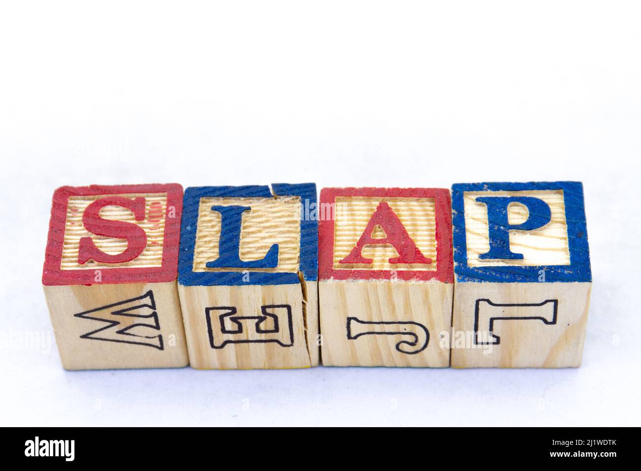 The term SLAP visually displayed on a clear background with copy space ...