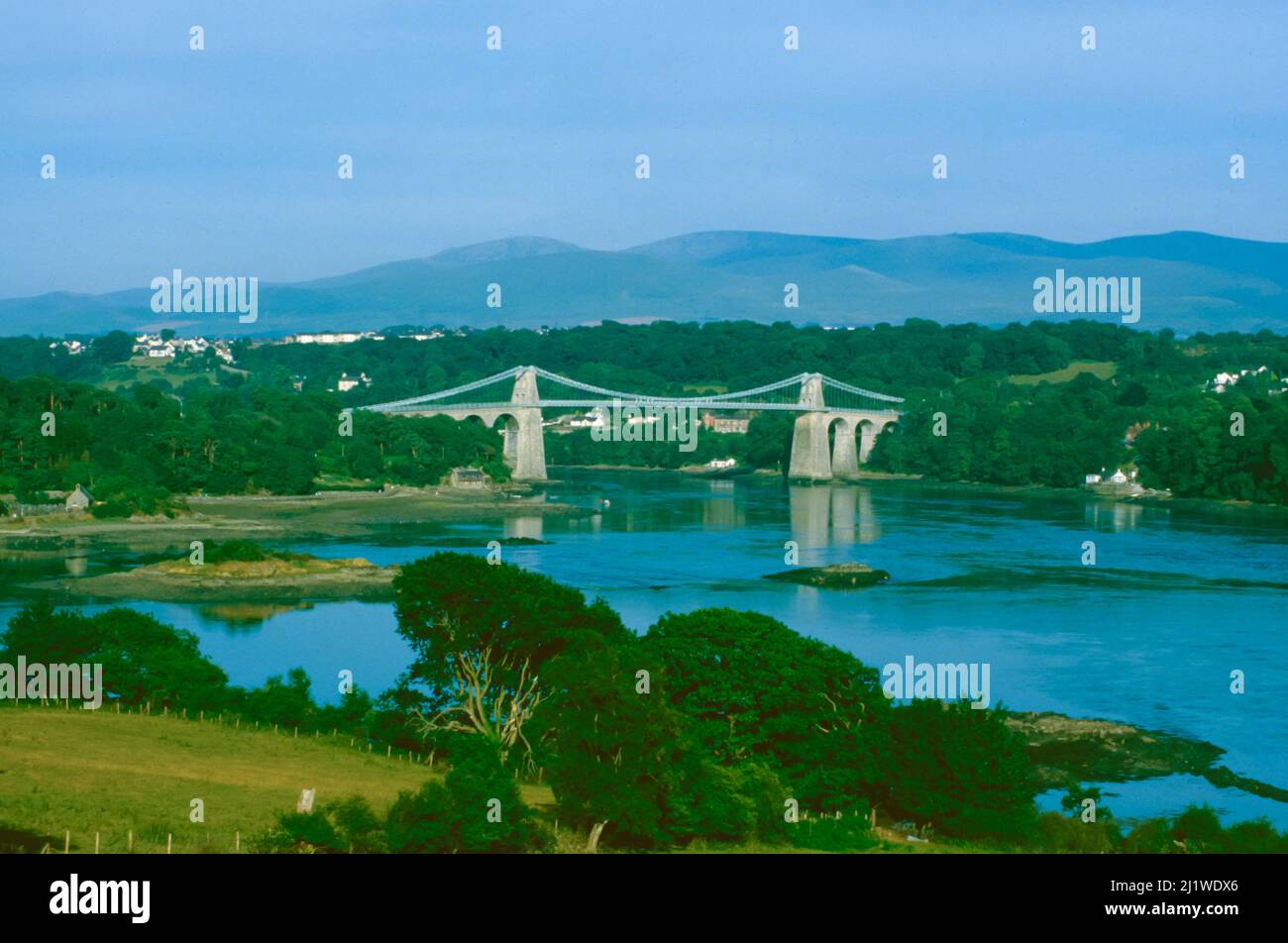 Menai Bridge, Anglesey, North Wales Stock Photo - Alamy