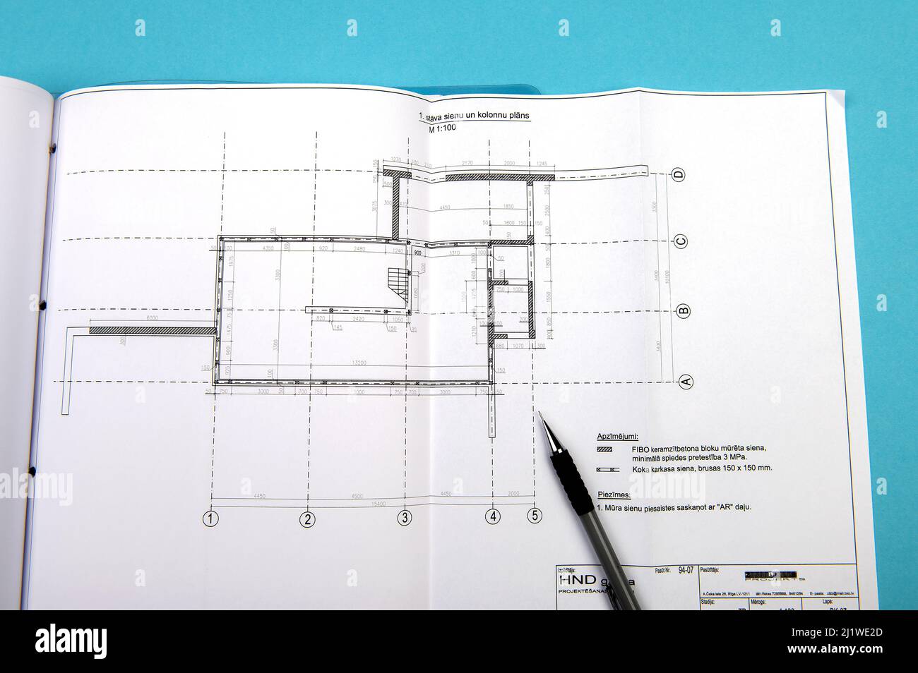 Structural details drawing. Close up view. Architectural or engineering ...