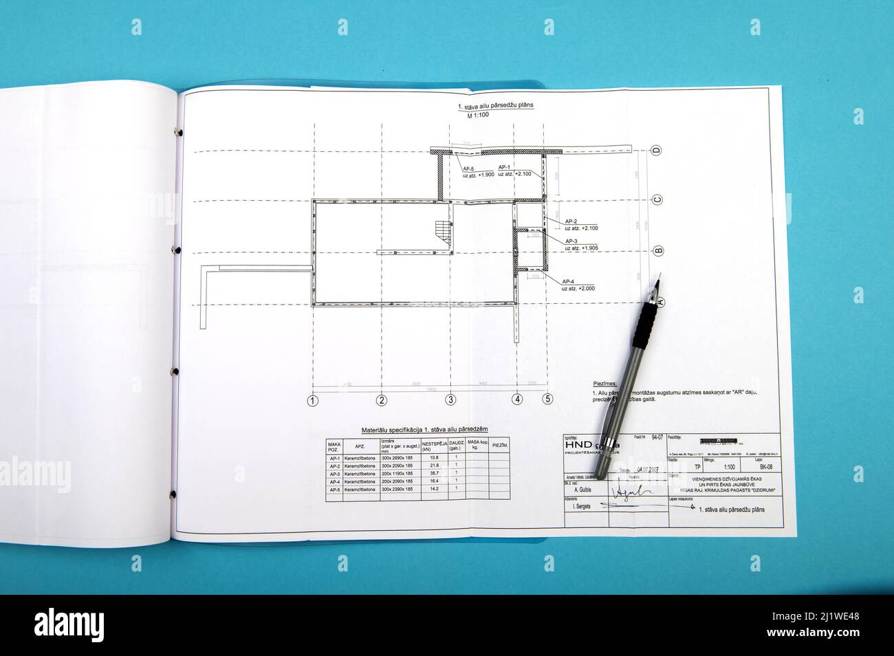 Structural details drawing. Close up view. Architectural or engineering ...