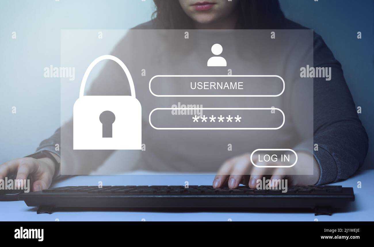 User login hi-res stock photography and images - Alamy