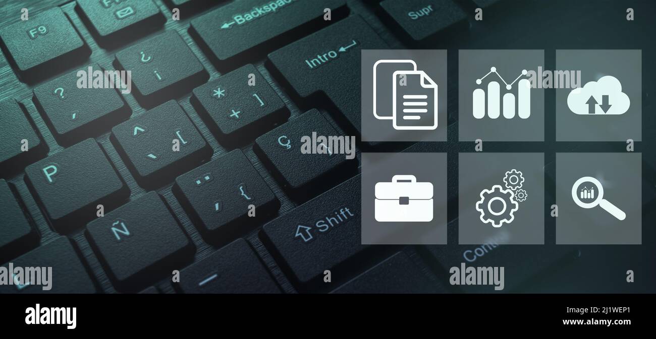 Keyboard with digital administration interface. Document Management ...