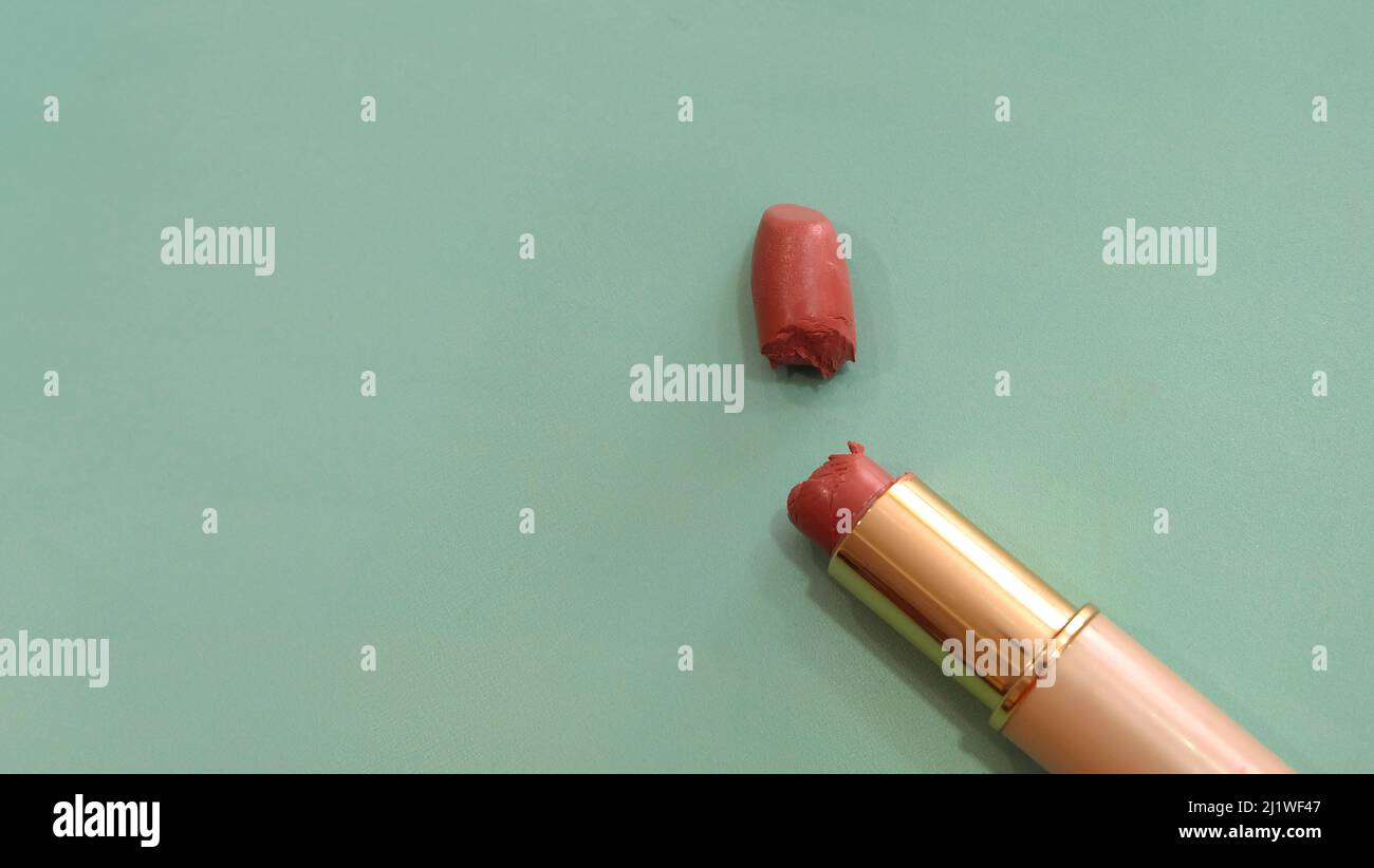 Broken tube of lipstick hi-res stock photography and images - Alamy