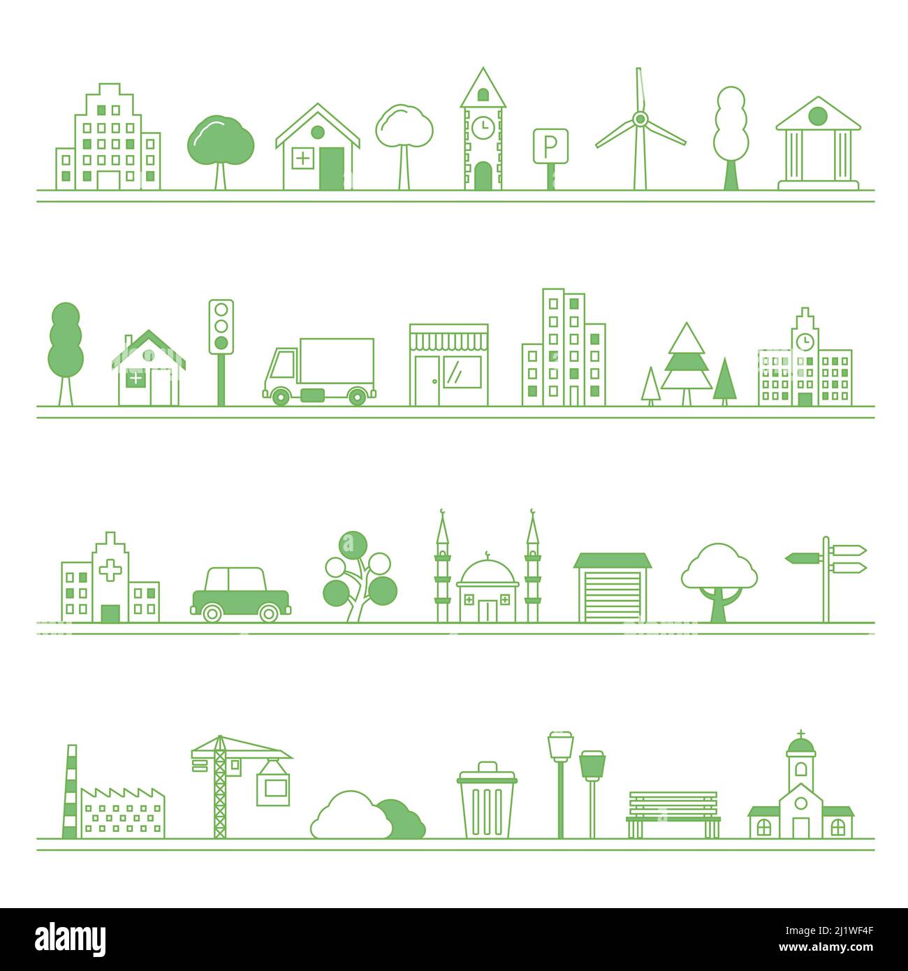 Typical residential building Stock Vector Images - Alamy