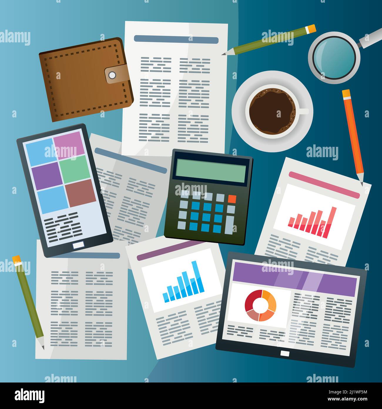 Accounting documents Stock Vector Images - Alamy