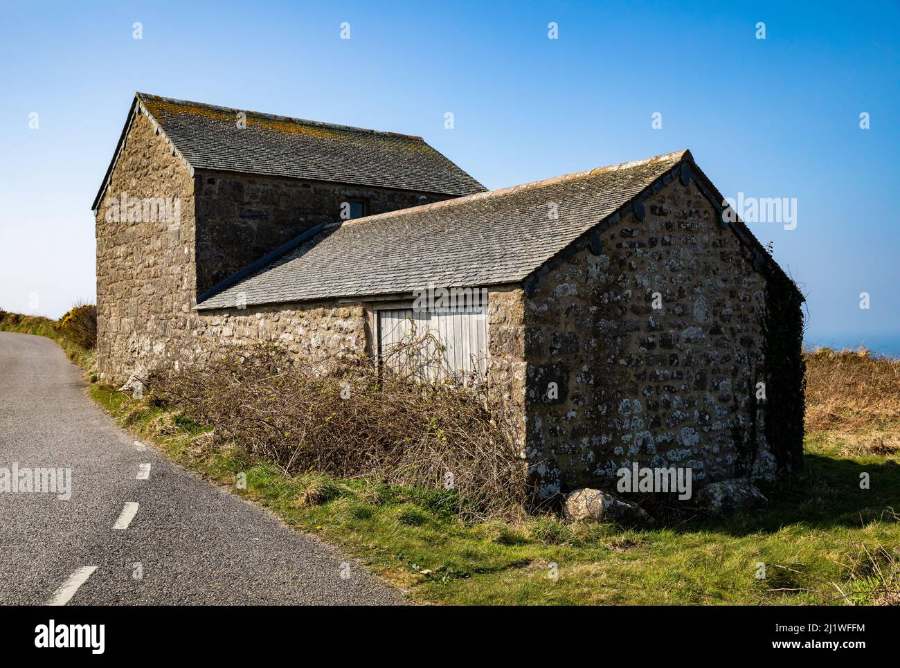 Old derelict farm houses in Pendeen, Cornwall,uk Stock Photo - Alamy