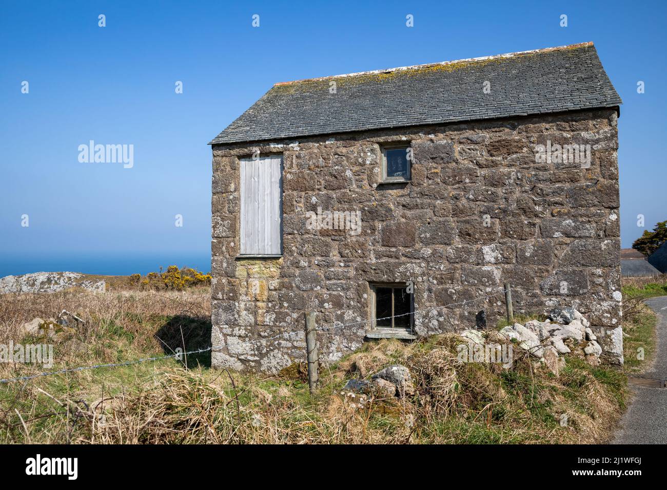 Old derelict farm houses in Pendeen, Cornwall,uk Stock Photo - Alamy