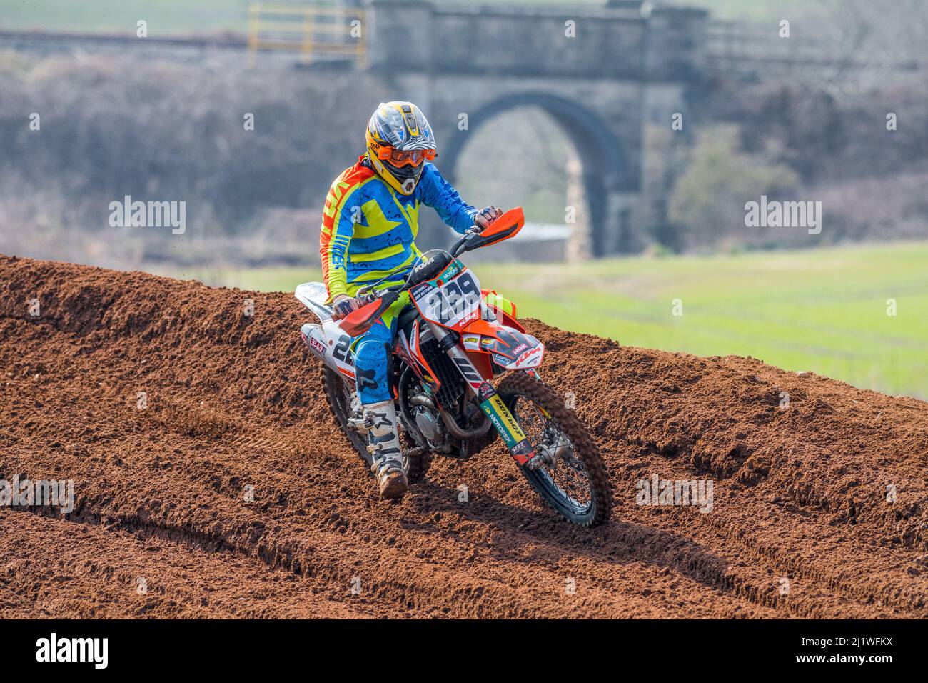 National Motocross sporting event Stock Photo - Alamy