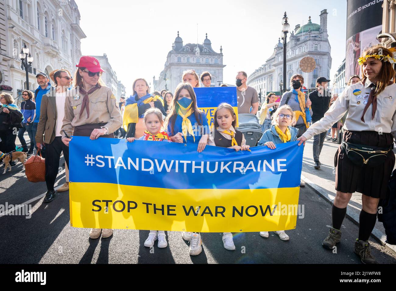 Thousands march in solidarity against the war in Ukraine. 'London ...