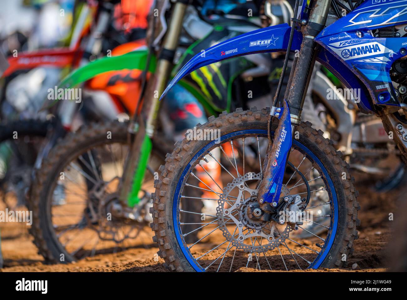 Motocross race start line hi-res stock photography and images - Alamy