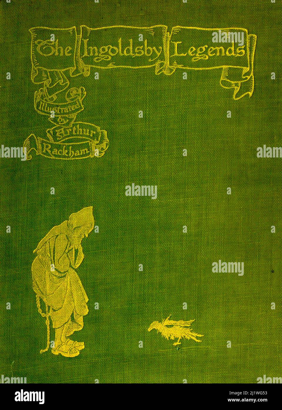 gilded embossed text and image on the front cover of the book ' The ...