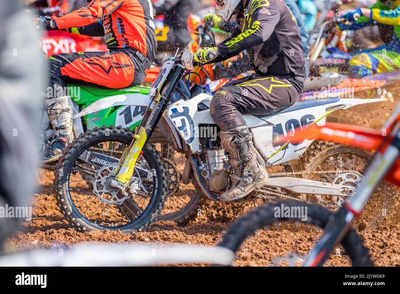 National Motocross sporting event Stock Photo - Alamy