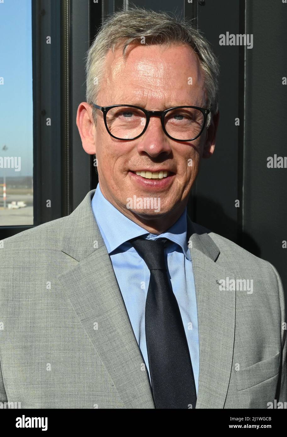 28 March 2022, Brandenburg, Schönefeld: Thorsten Lettnin, Managing ...