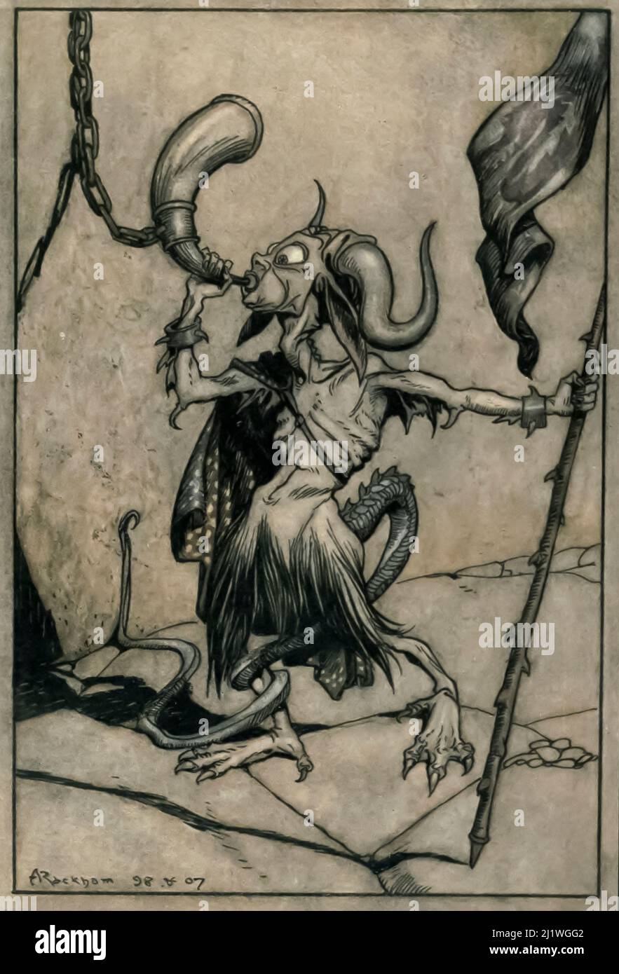 The Lay of St. Cuthbert - The horn at the gate of Barbican Town Was ...