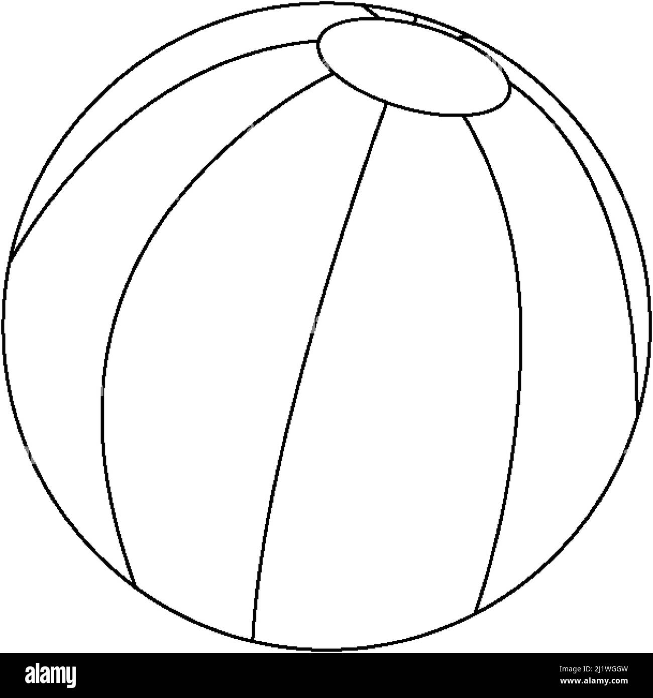 Ball black and white doodle character illustration Stock Vector Image ...