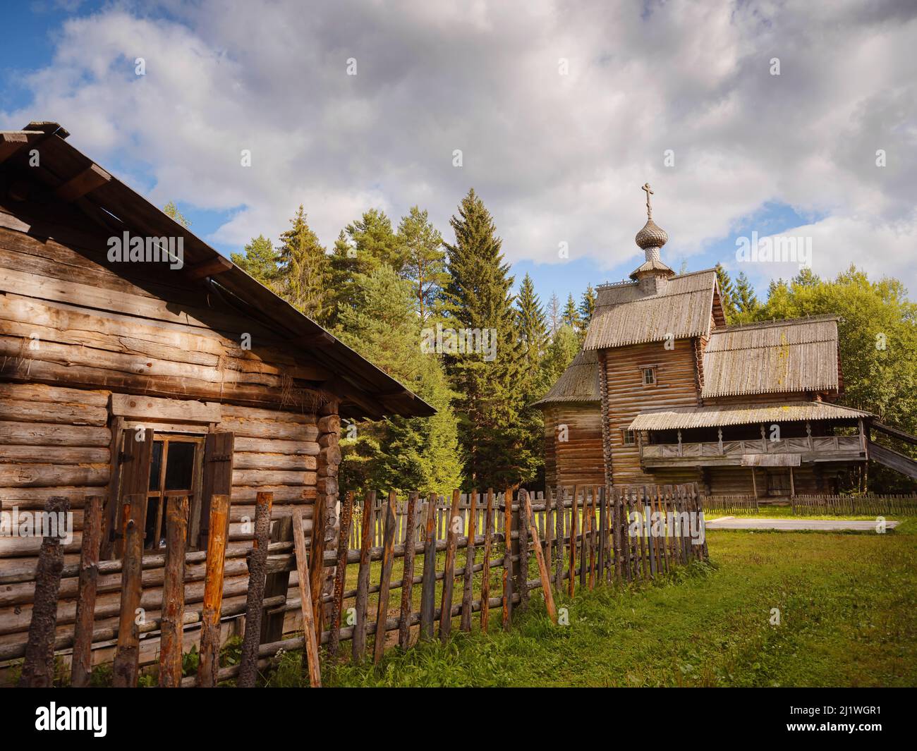 summer travel to Russia, Torzhok city. Architectural and Ethnographic ...