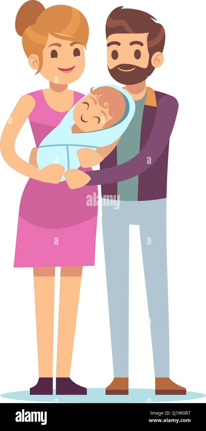 Happy baby and mother Stock Vector Images - Alamy