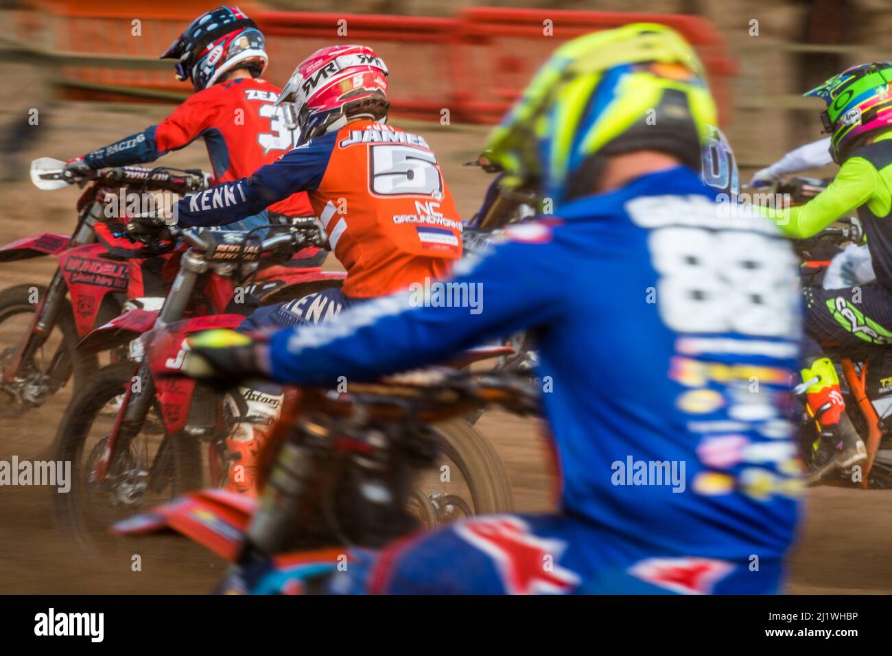 National Motocross sporting event Stock Photo - Alamy