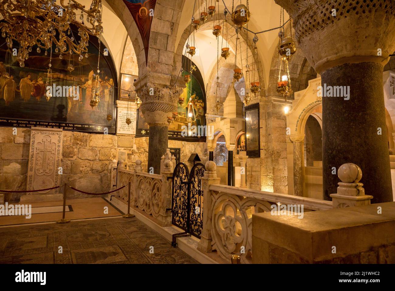 Interior of the Church of the Holy Sepulchre, Christian Quarters, Old ...