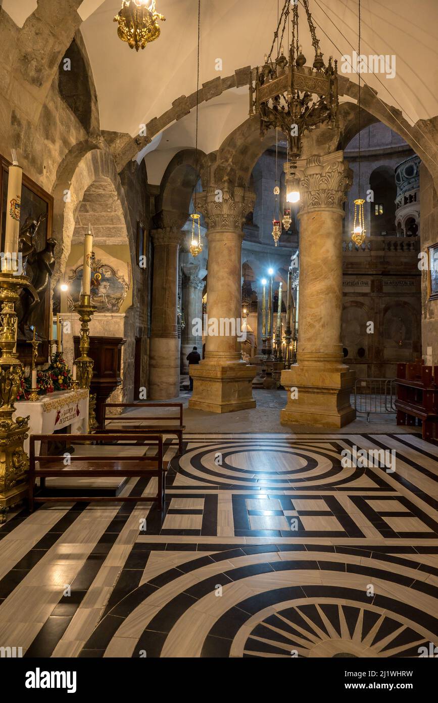 Interior of the Church of the Holy Sepulchre, Christian Quarters, Old ...
