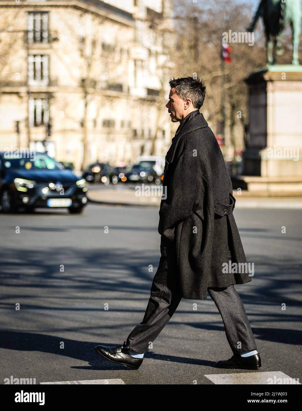 PARIS, France- March 8 2022: Markus Ebner on the street in Paris Stock ...
