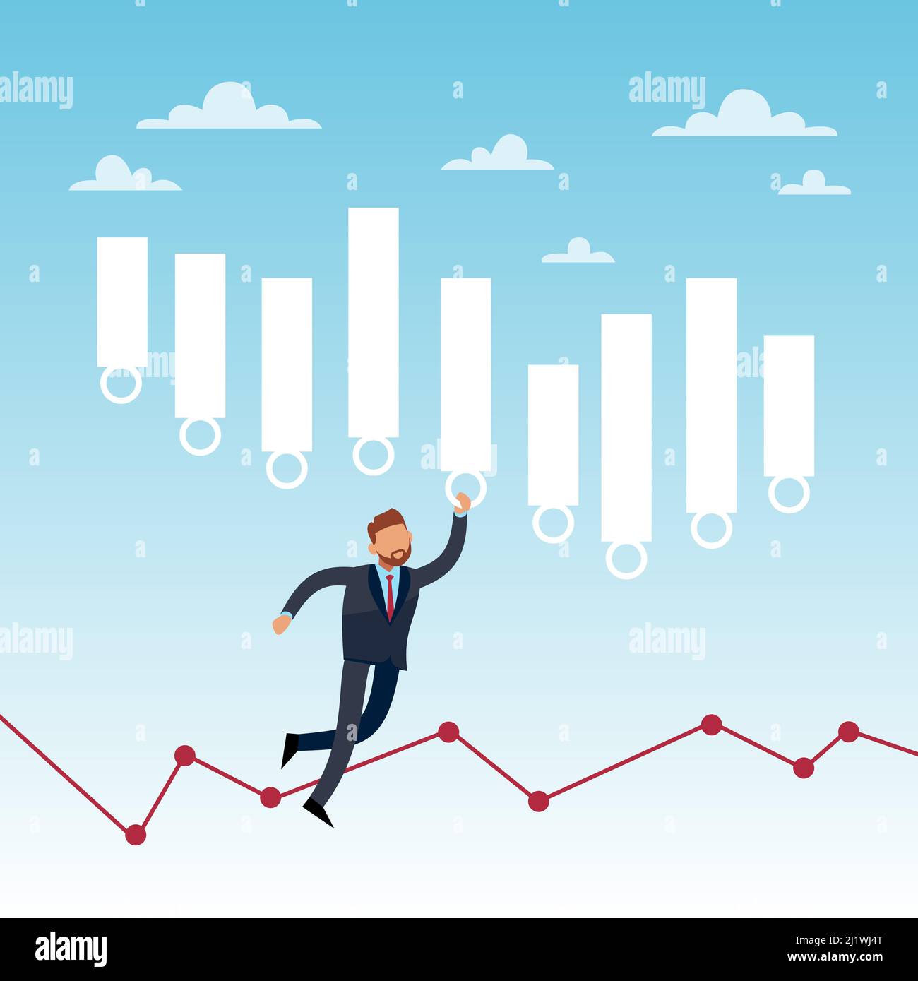 Buying and selling shares Stock Vector Images - Alamy