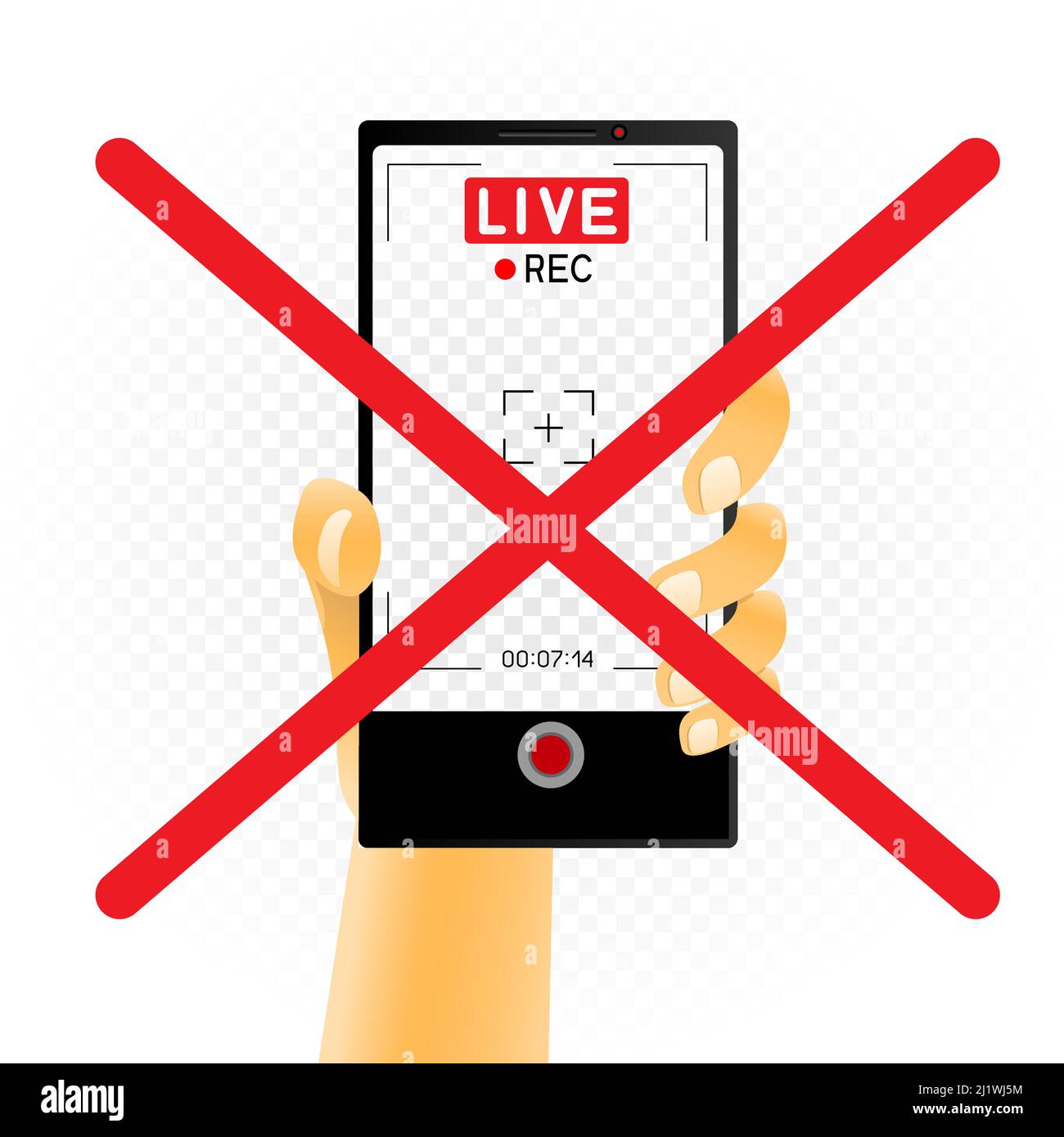 forbidden to record live broadcast video Stock Vector Image & Art - Alamy
