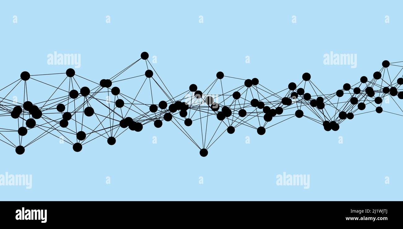 Connected communication networks blue waves hi-res stock photography ...