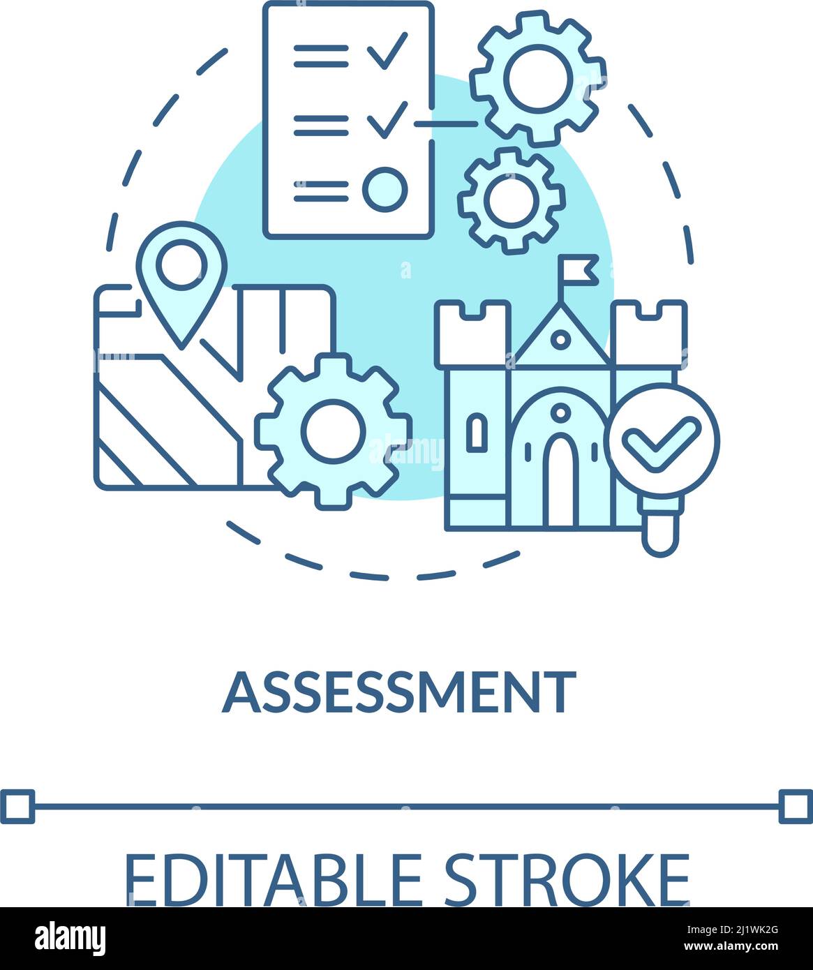 Assessment turquoise concept icon Stock Vector Image & Art - Alamy Assessment turquoise concept icon Stock Vector Image & Art - Alamy