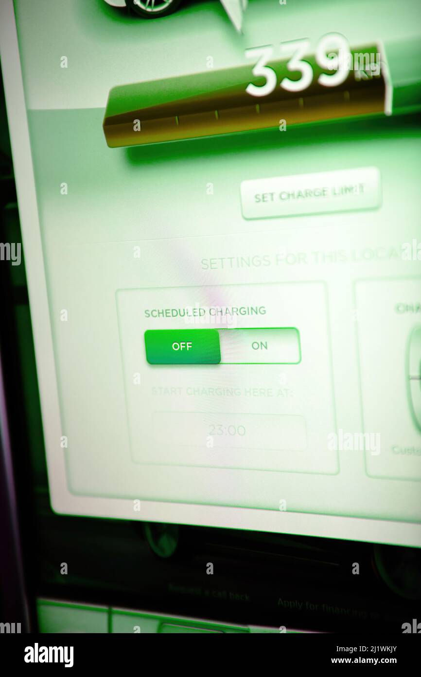 Digital dashboard tesla electric hi-res stock photography and images ...